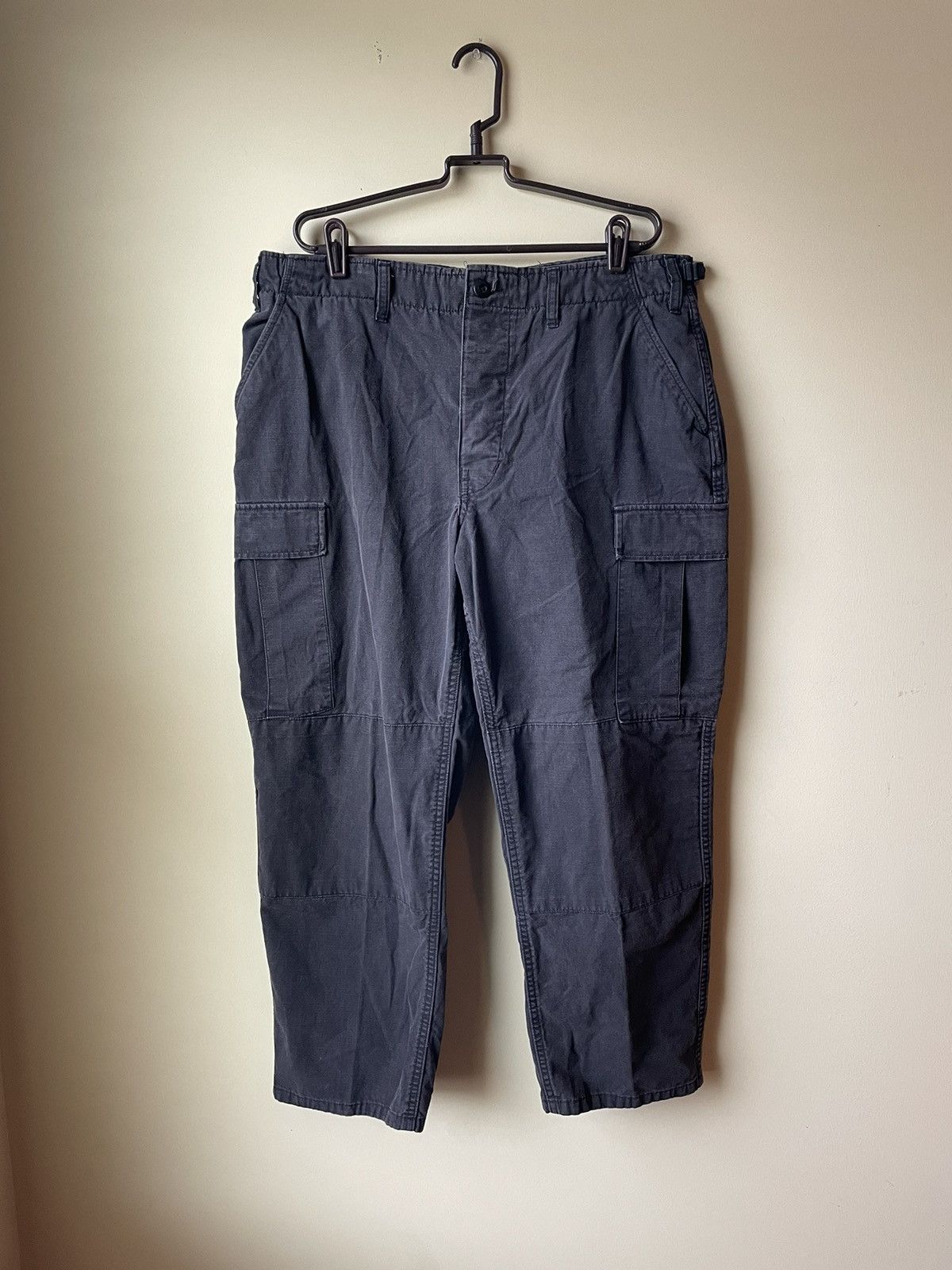 Military × Vintage Vintage Faded Black Military Cargo Pants | Grailed