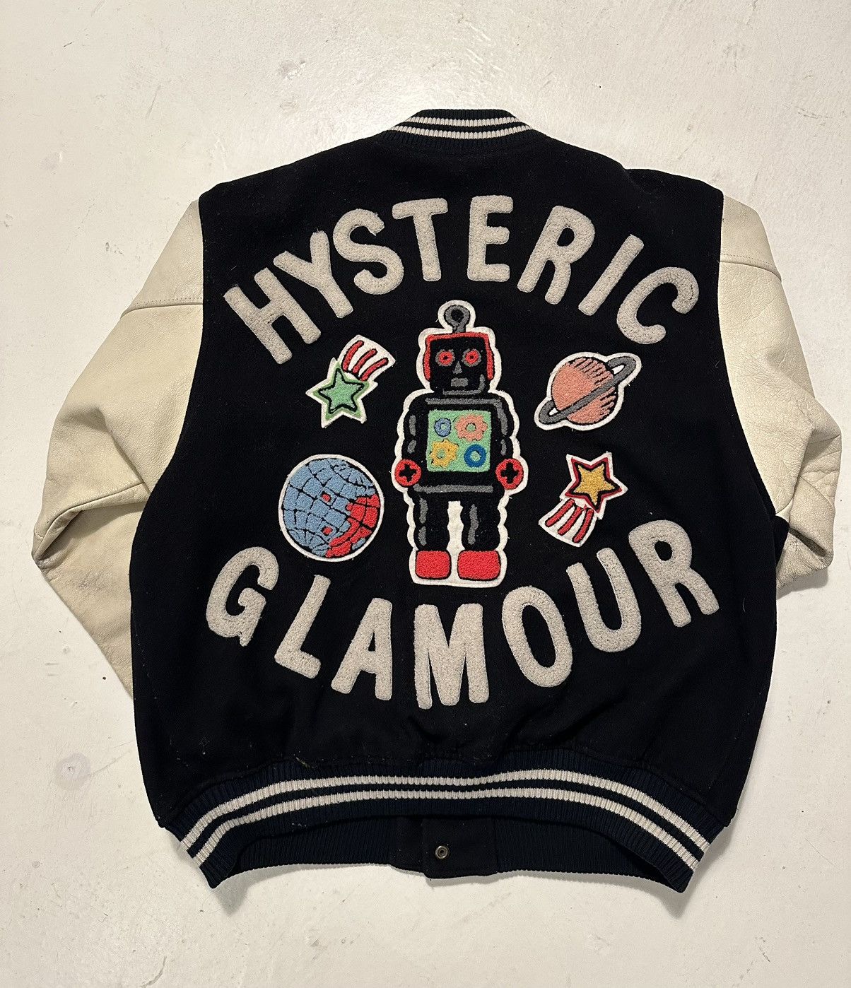 Hysteric Glamour Hysteric Glamour robot varsity jacket | Grailed