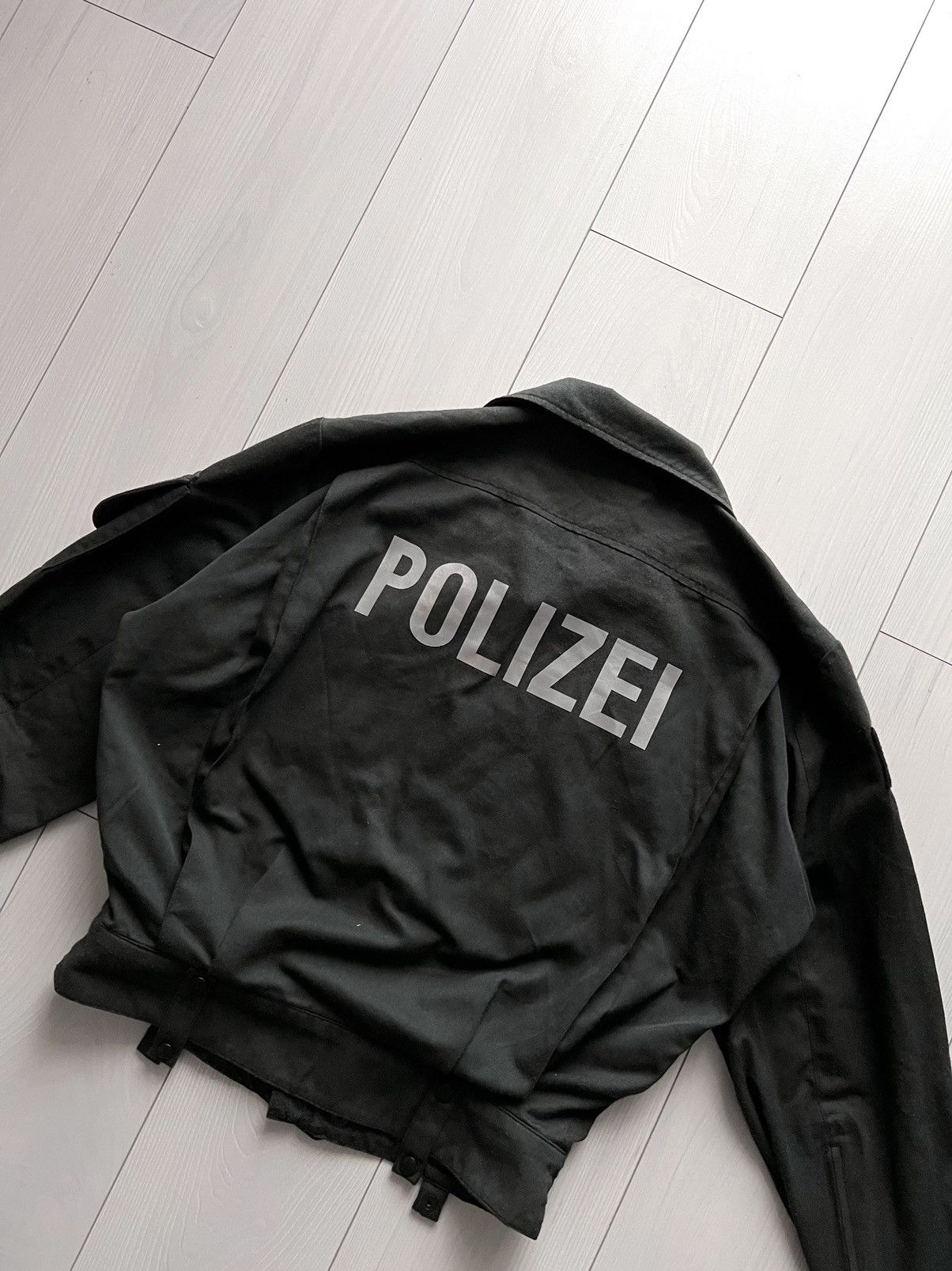 Vintage Polizei Vintage Harrington Jacket Boxy Reflective Logo XL | Grailed