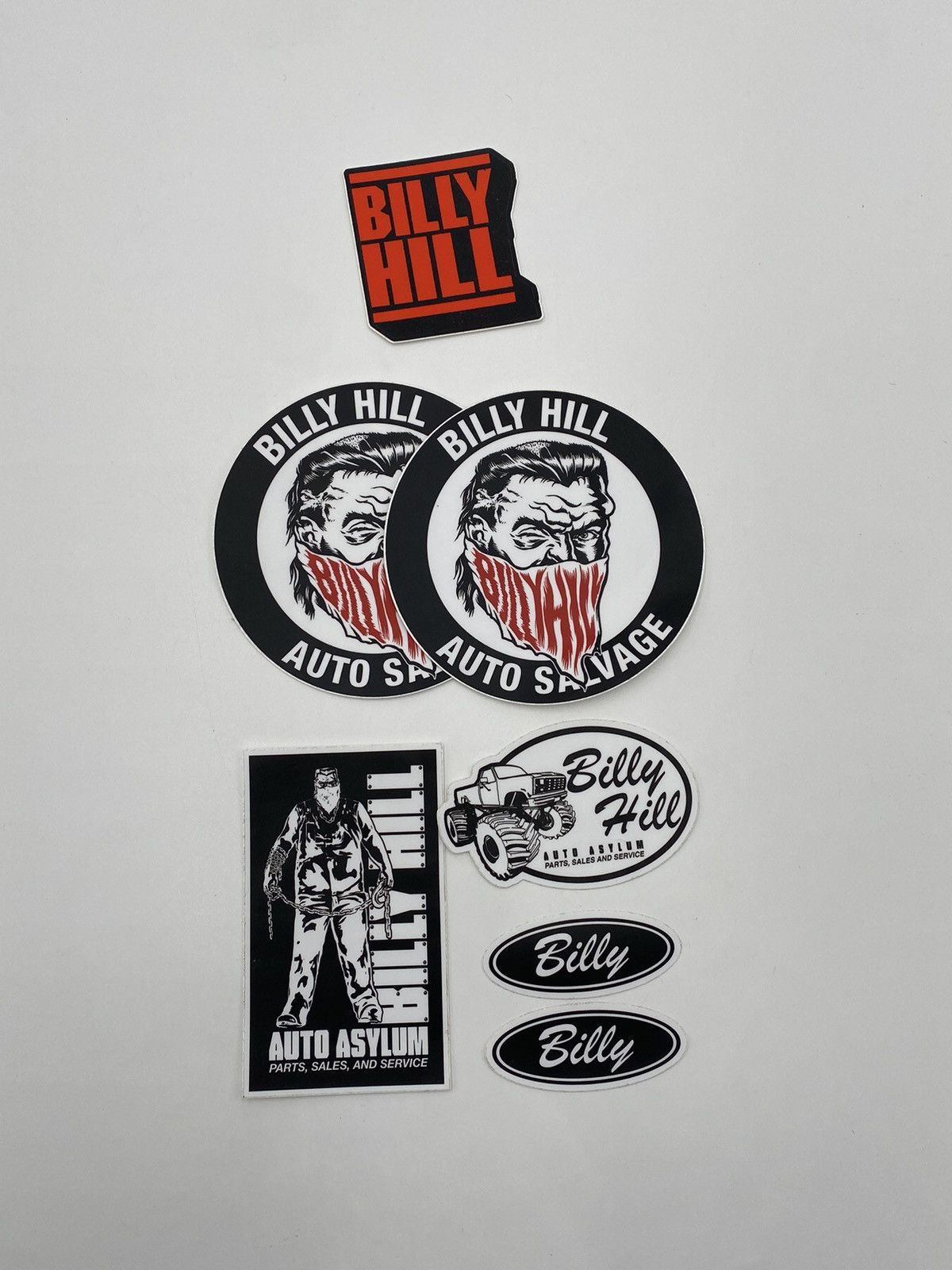 Billy Hill *RARE* ASSORTED STICKER PACK (7 STICKERS) | Grailed