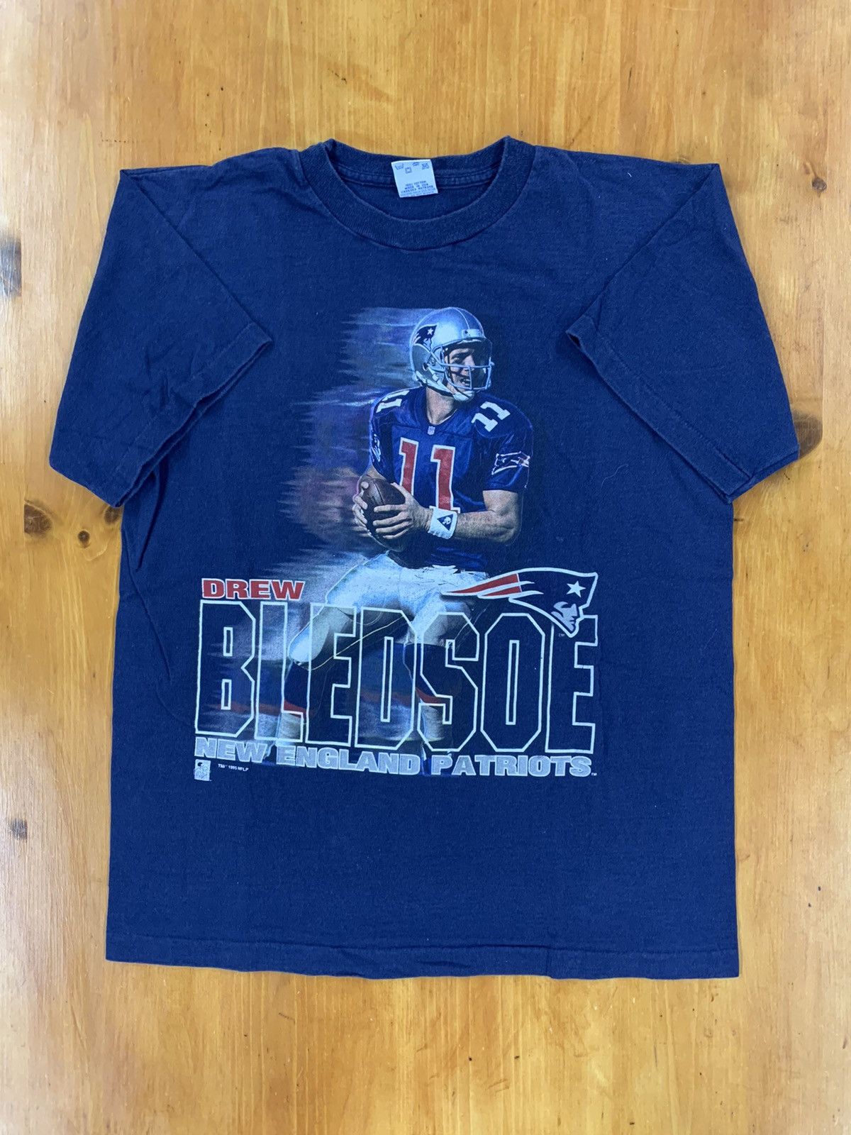 Vintage Vintage 1995 Drew Bledsoe New England Patriots T-Shirt | Grailed