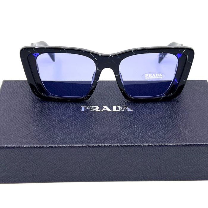 Prada PRADA Sunglasses SPR08Y-F 03V-01O Authentic New!! | Grailed
