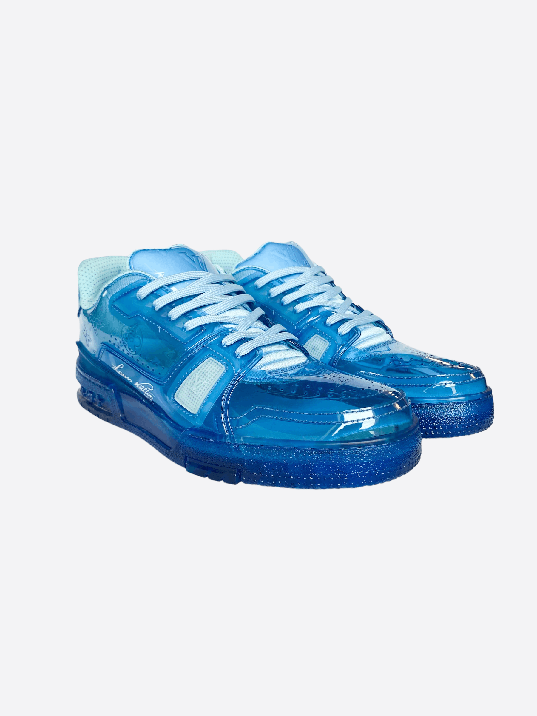 Louis Vuitton Louis Vuitton Blue Transparent Trainers | Grailed