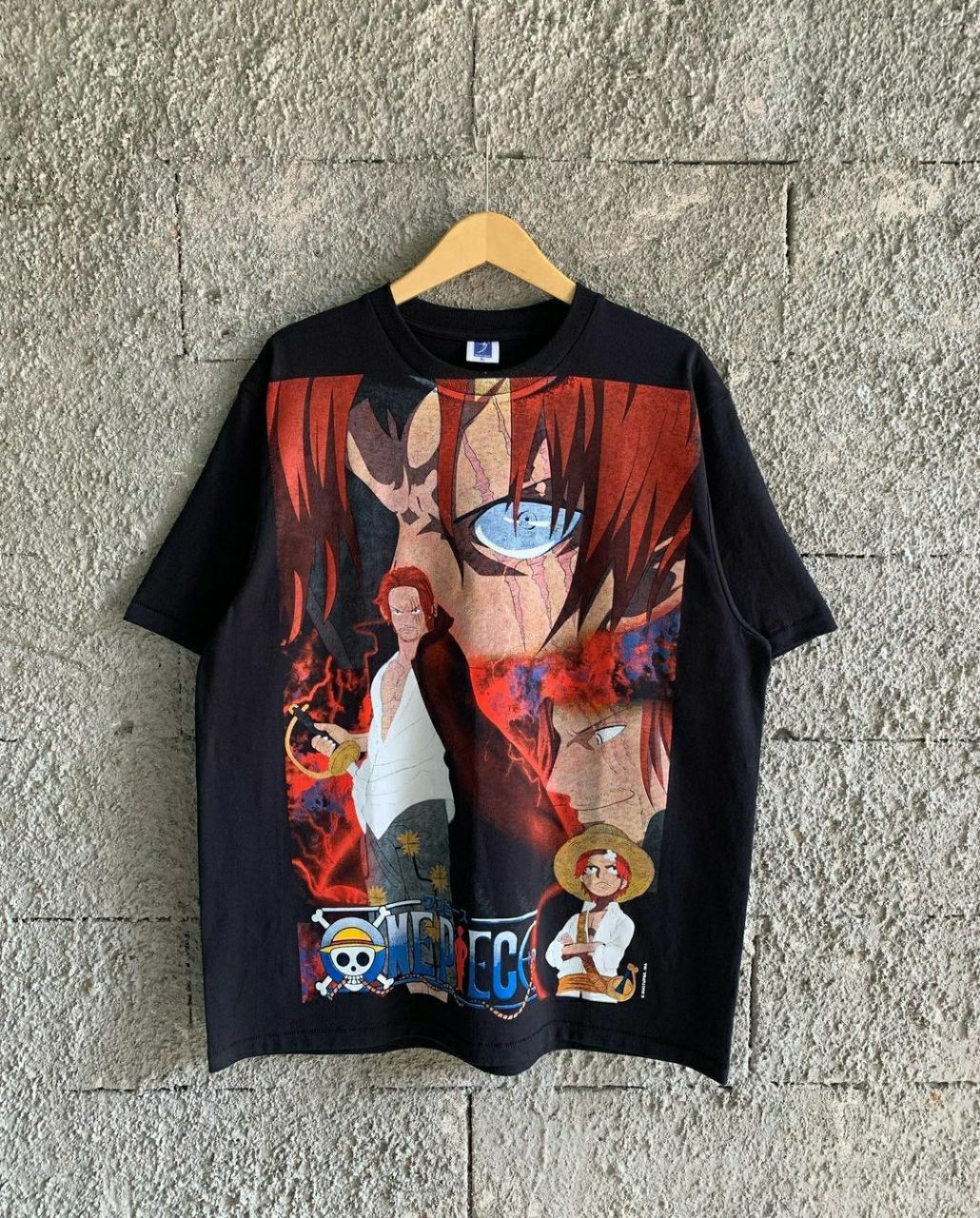 Vintage Bootupsk One Piece Shanks Red Pirate Bootleg Anime Vintage ...
