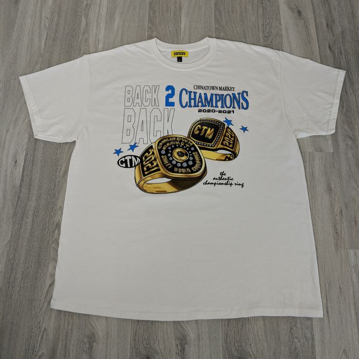 Streetwear Chinatown Market Back 2 Back Champions Tee | Grailed