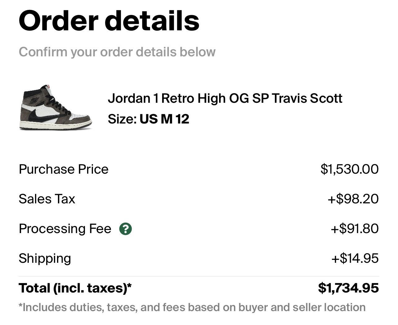 Nike Air Jordan 1 Travis Scott | Grailed