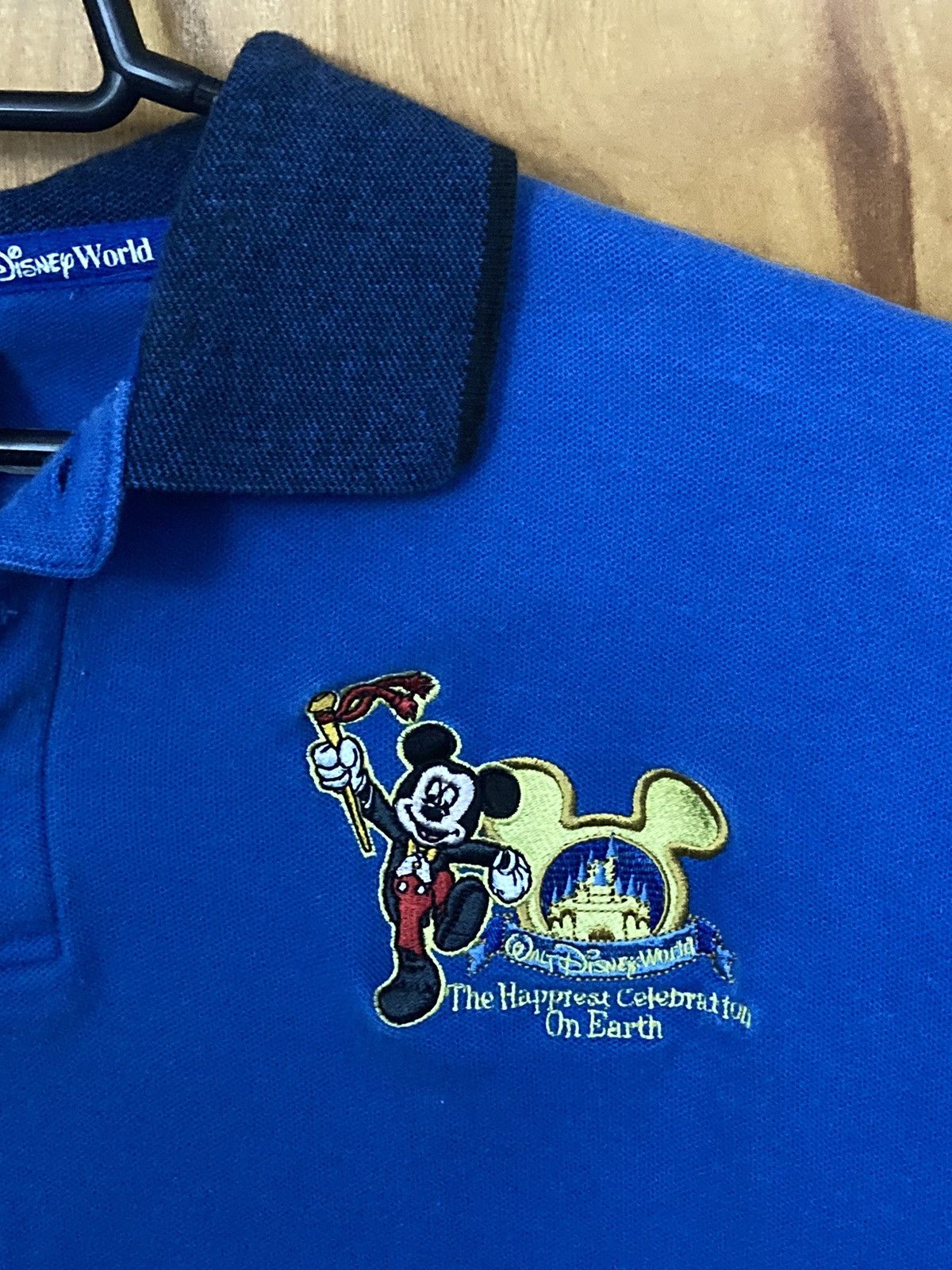 Disney × Vintage Walt Disney World Mens Polo "Happiest Celebration ...