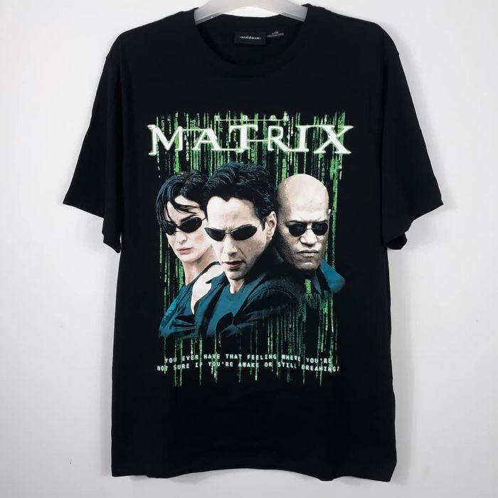 Vintage THE MATRIX T-Shirt Sci-fi Action Film Tee KEENU REEVES | Grailed