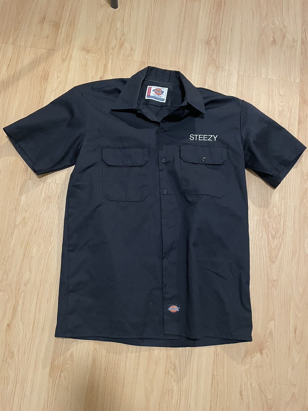 Dickies Custom dickies work mechanic button up shirt car club | Grailed