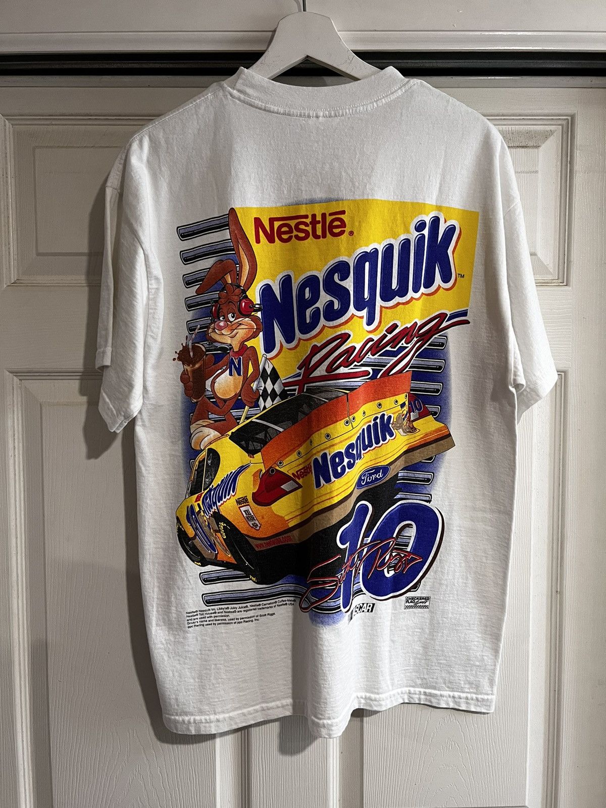 NASCAR × Rare × Vintage Vintage NASCAR Scott Riggs Nesquik Racing Tee ...