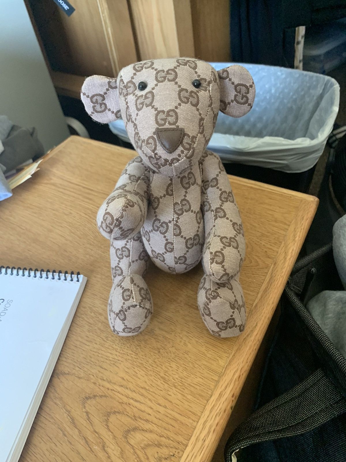 Gucci GUCCI MONOGRAM TEDDY BEAR | Grailed