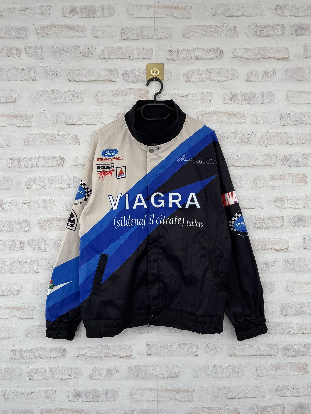 Ford × Vintage Vintage Racing Jacket Ford NASCAR Viagra Racing Jacket ...