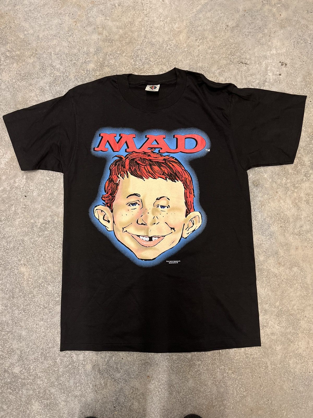 Vintage 1994 Rare Mad Magazine Alfred E Neuman Comic TV Vintage Tee ...