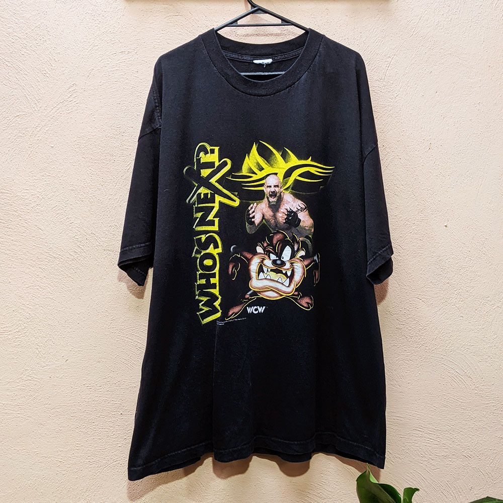 Vintage 1998 WCW GOLDBERG Cold x Taz ‘Whose Next’ Tee | Grailed