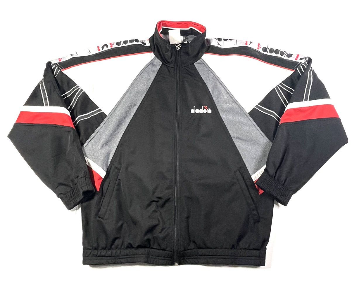 Vintage Vintage 1990’s Diadora Multicolour Track Jacket Large | Grailed