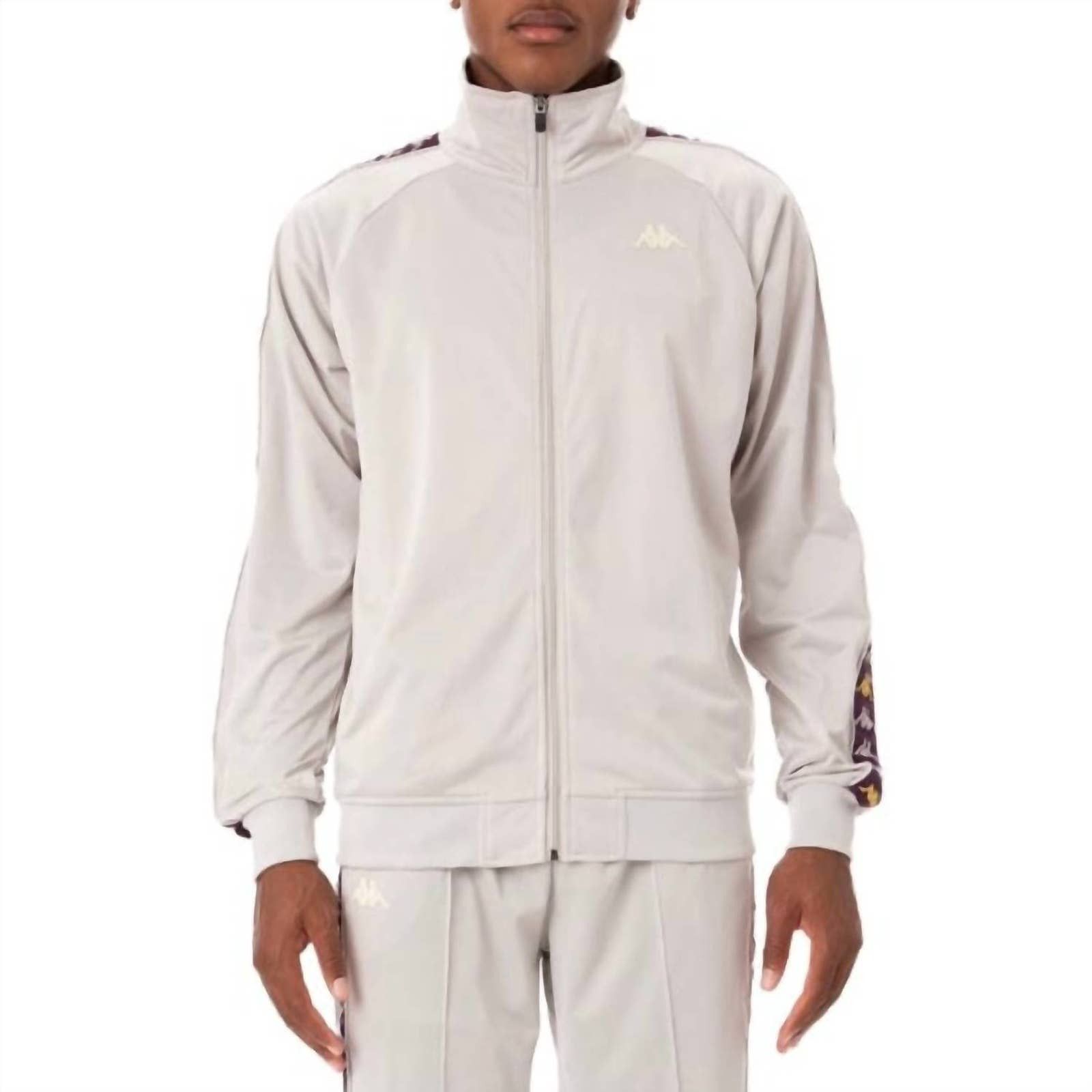 Kappa 222 Banda Dullo Track Jacket In Grey Violet/yellow | Grailed