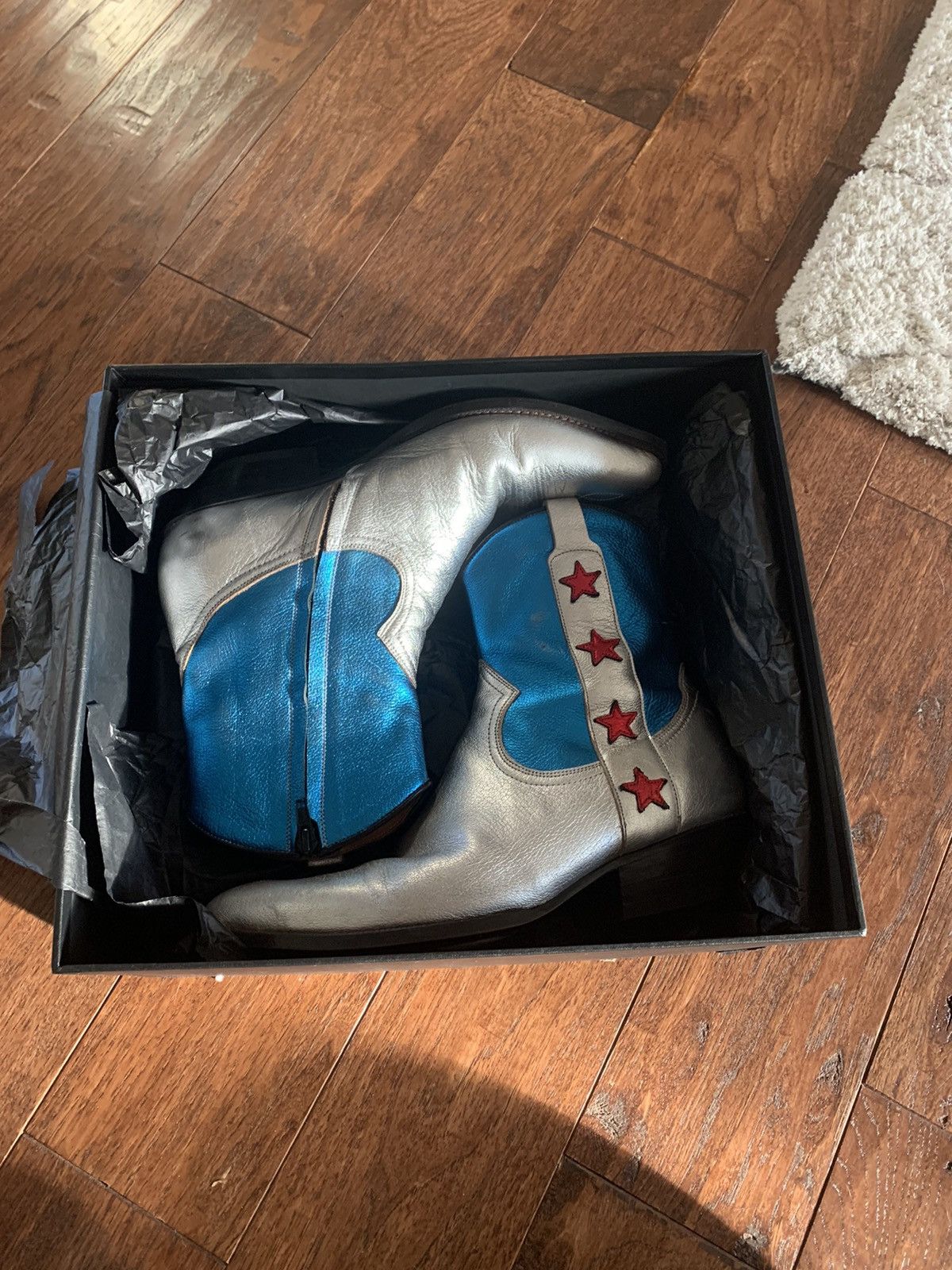 Saint Laurent Paris SS15 STAR Santiag Cowboy Boots EU42 | Grailed