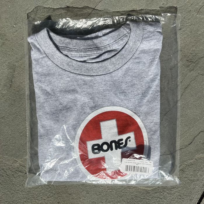 Bones Bones Swiss Grey Circle Logo Skate T-Shirt | Grailed