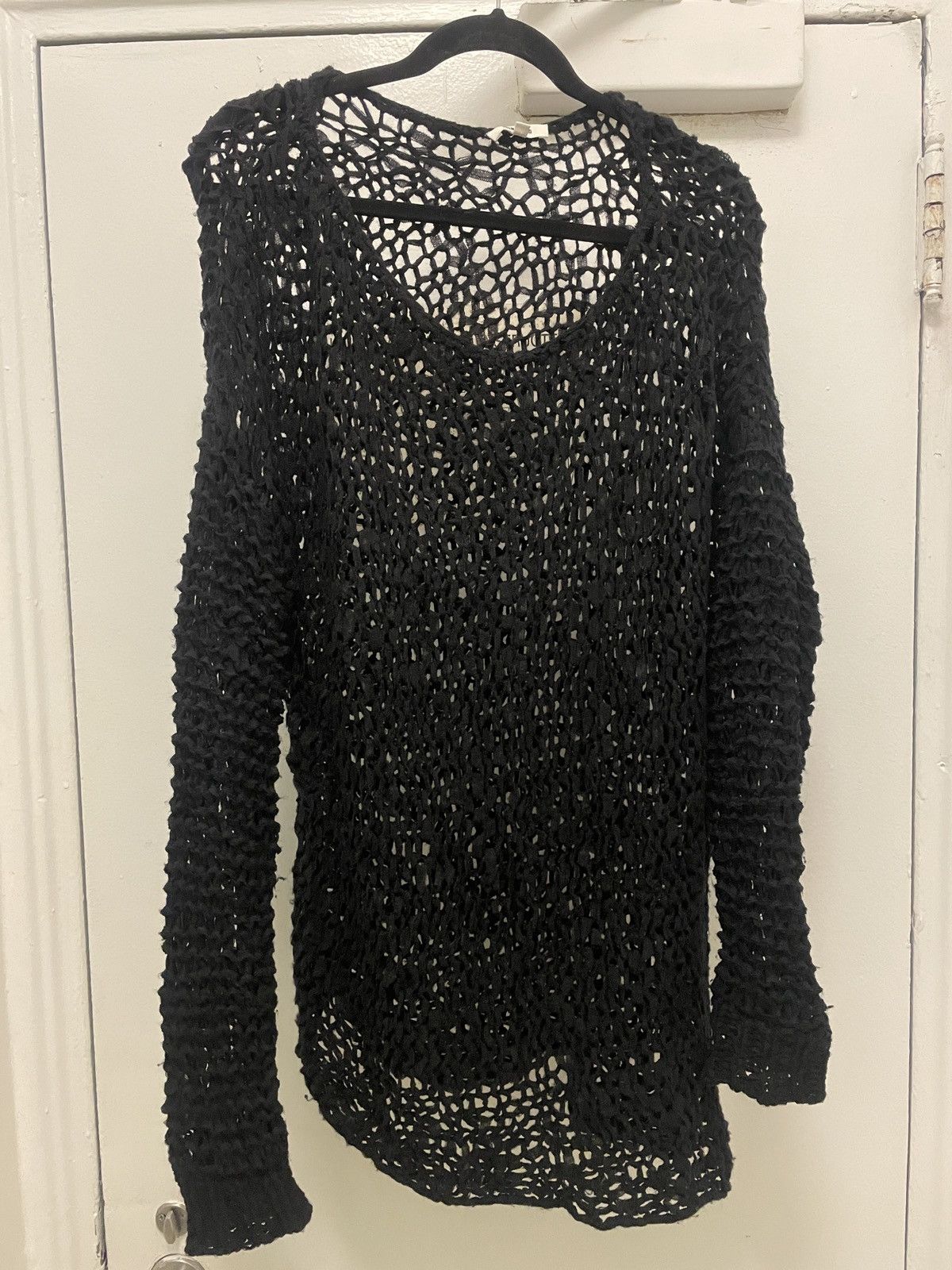 Helmut Lang Helmut Lang Wide Gauge Asymmetrical Spider Knit | Grailed