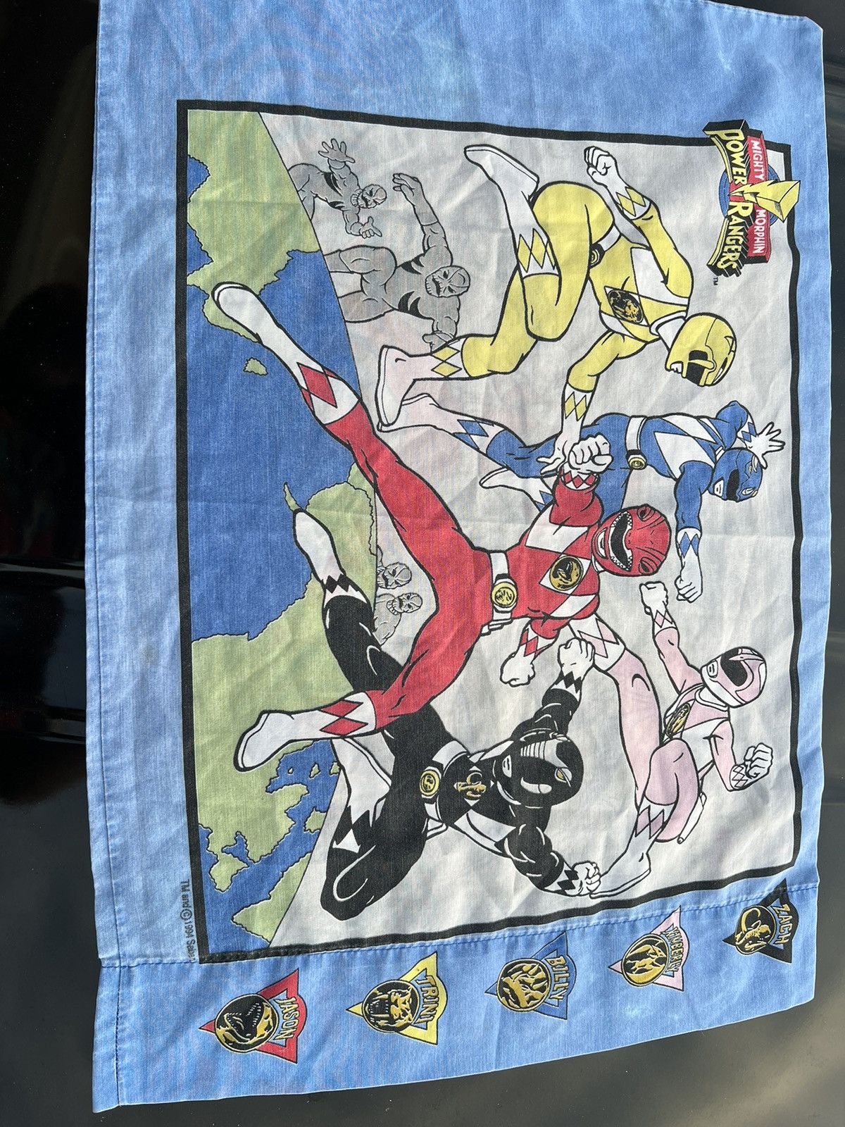 Vintage 1994 Vintage Power Rangers pillow case | Grailed