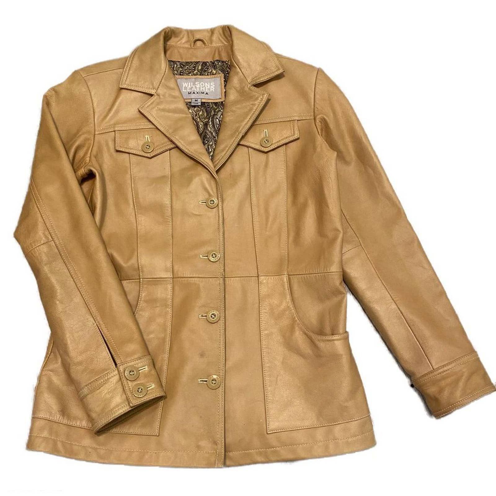 Wilsons Leather Wilson’s Leather Maxima Vintage Designer Leather Jacket ...
