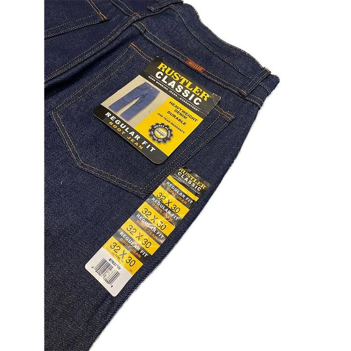 Wrangler Rustler Wrangler Dark Wash Classic Regular Fit Denim Jeans ...
