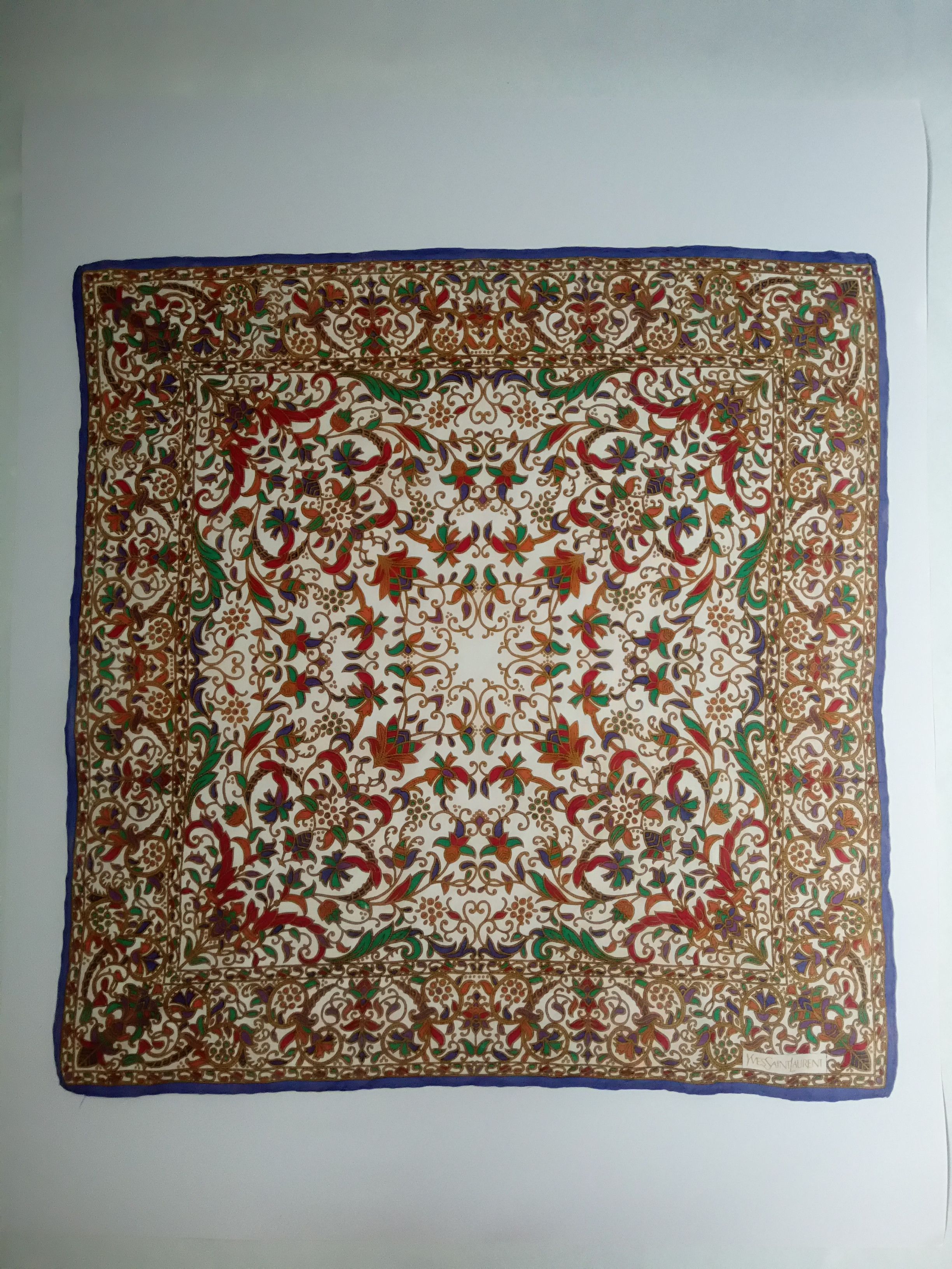 Yves Saint Laurent Handky Bandana YSL Baroque Art | Grailed