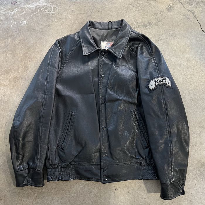 Vintage 90s Biker Leather Jacket | Grailed