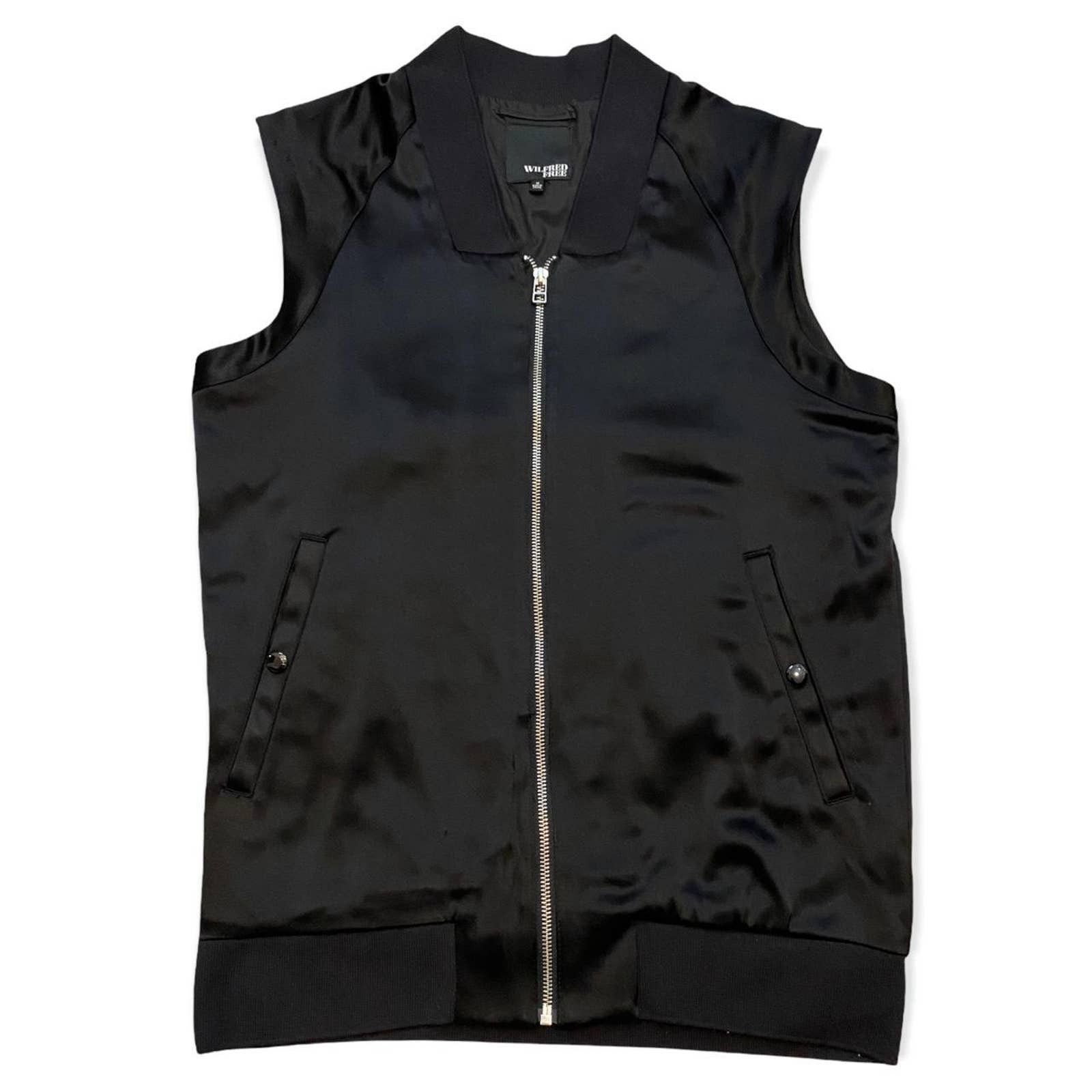 Aritzia Wilfred Free Aritzia Designer Full-Zip Silky Jacket Vest | Grailed