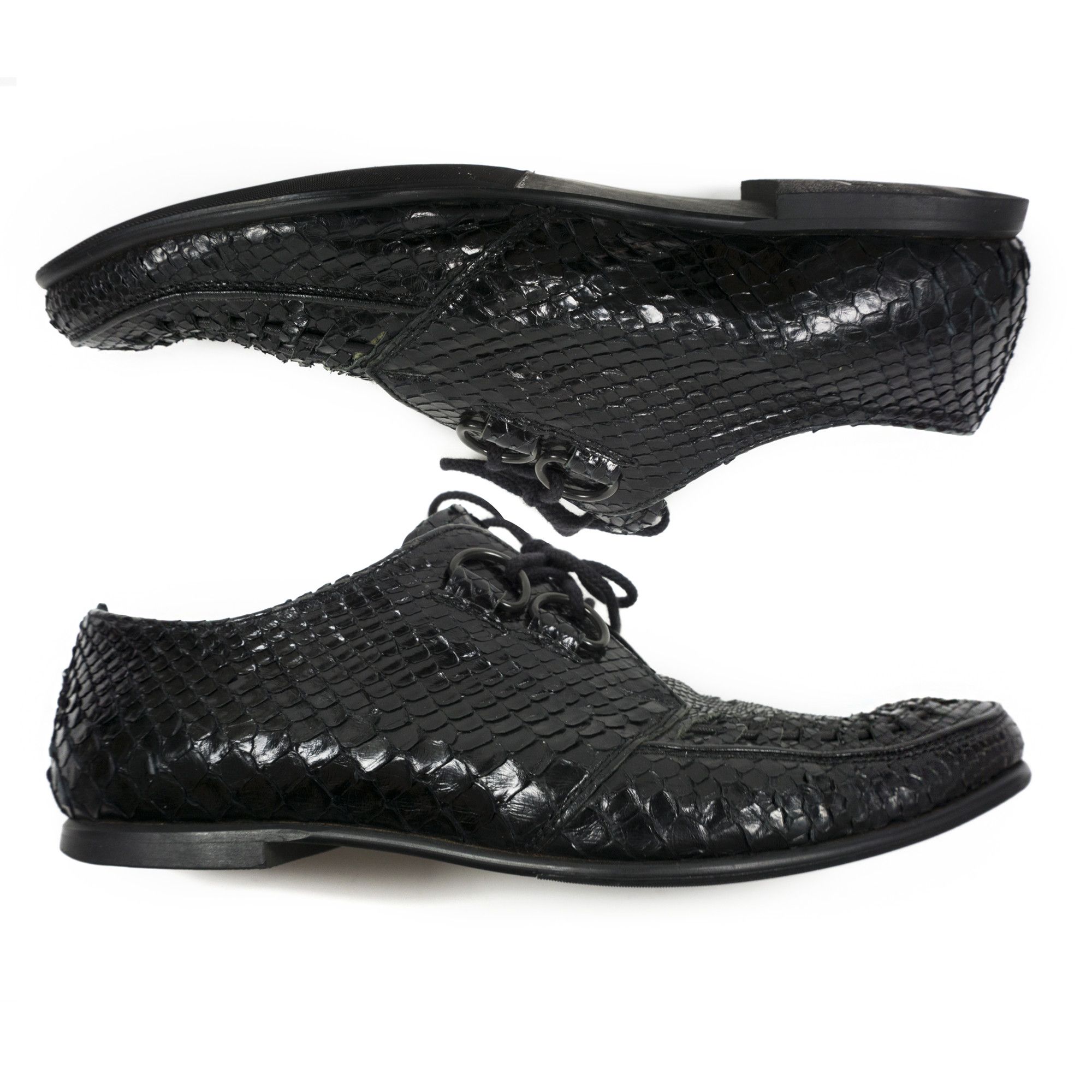 Number (N)ine × Takahiromiyashita The Soloist. Python Leather Creepers ...