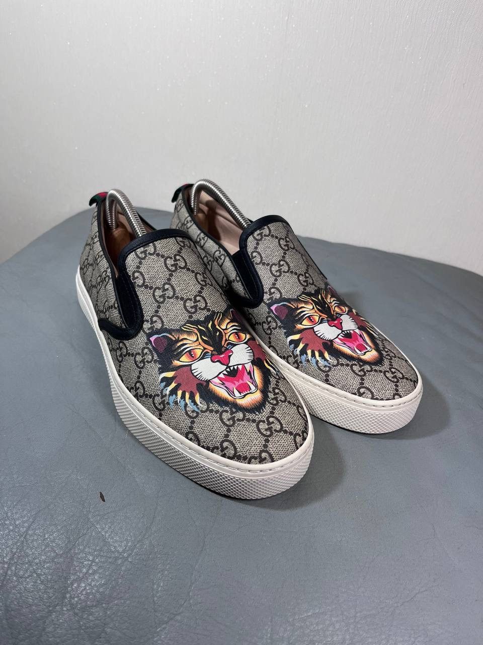 Gucci Angry cat Gucci slide on sneakers | Grailed