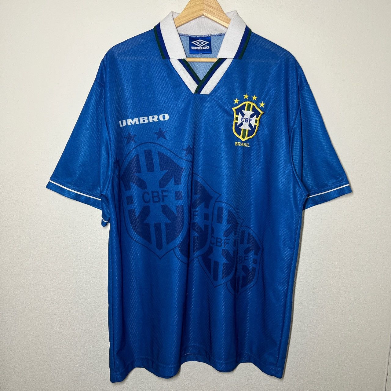 Soccer Jersey × Umbro × Vintage Brazil 1996 Away Jersey | Grailed