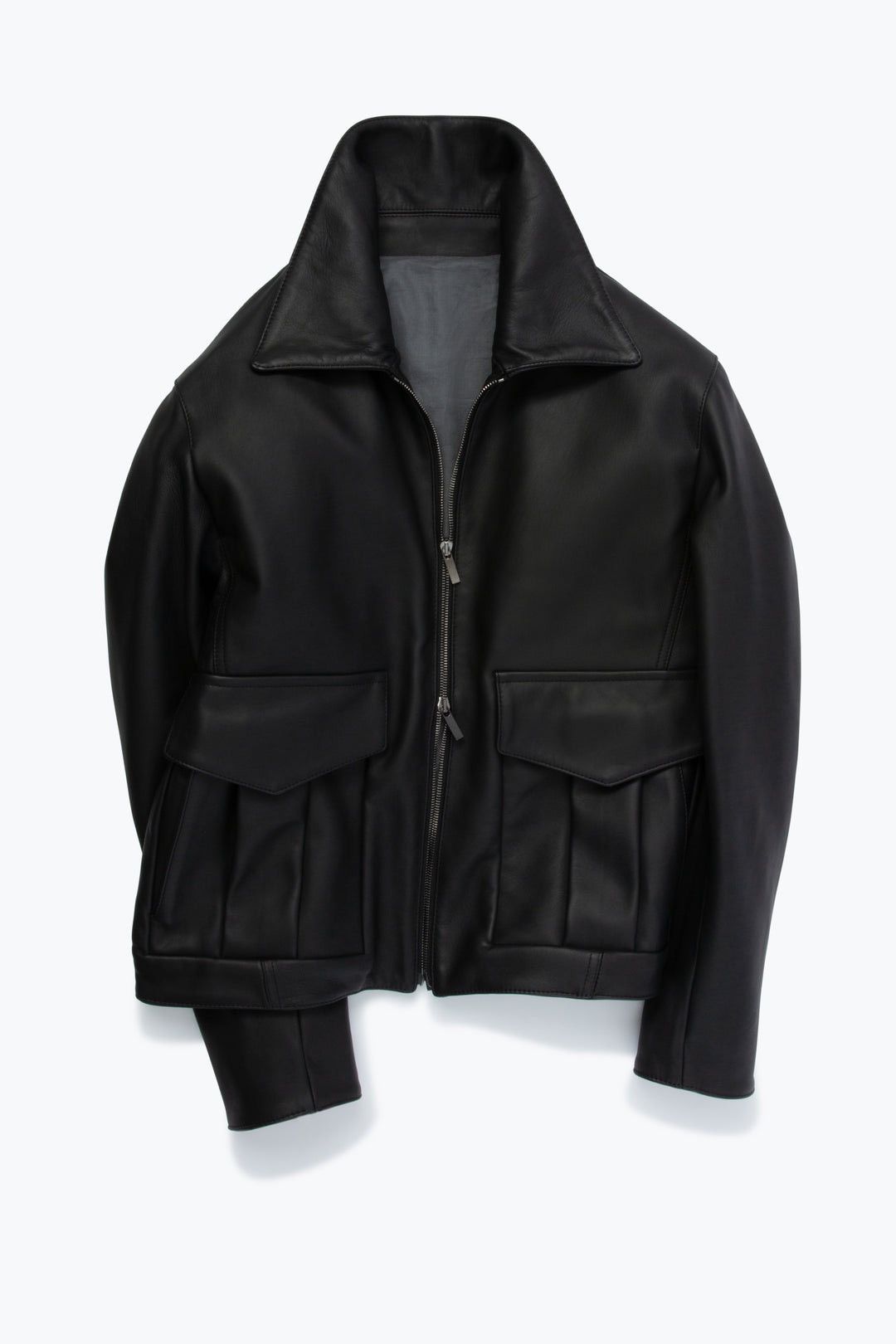 Stoffa Stoffa Plonge leather flight jacket | Grailed
