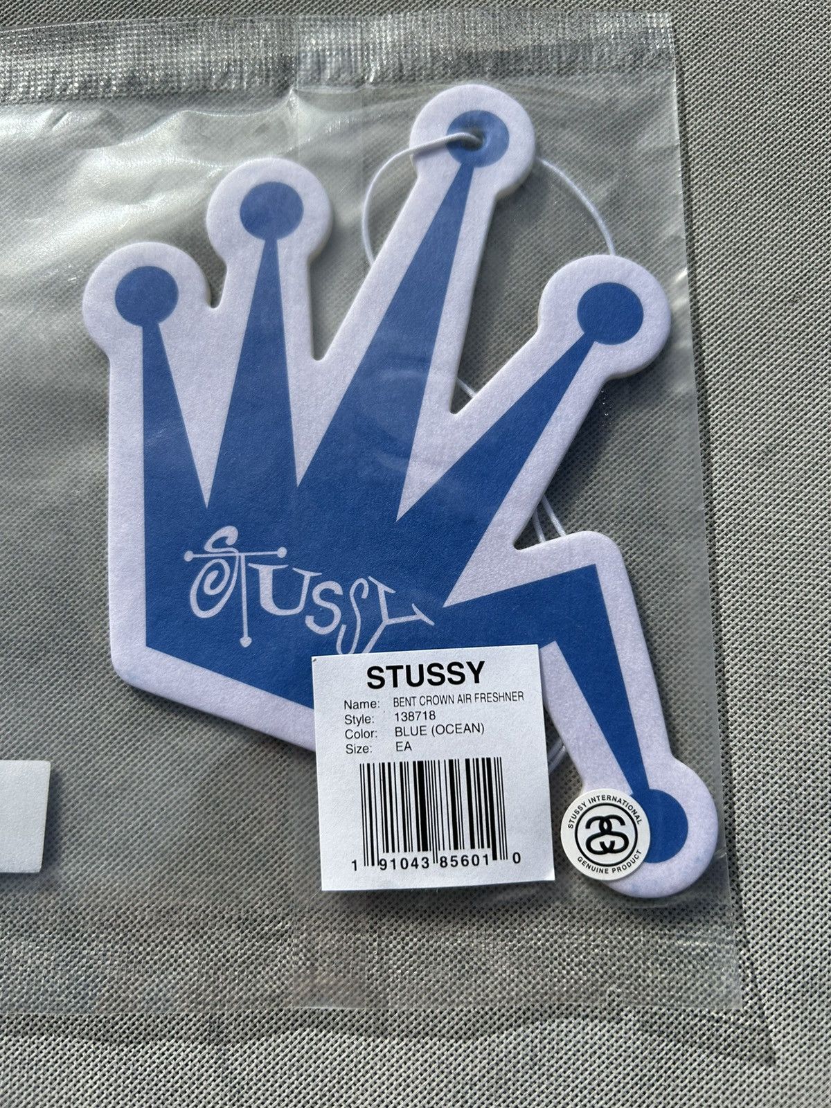Stussy Stussy Bent Crown Logo Air Freshener Blue | Grailed