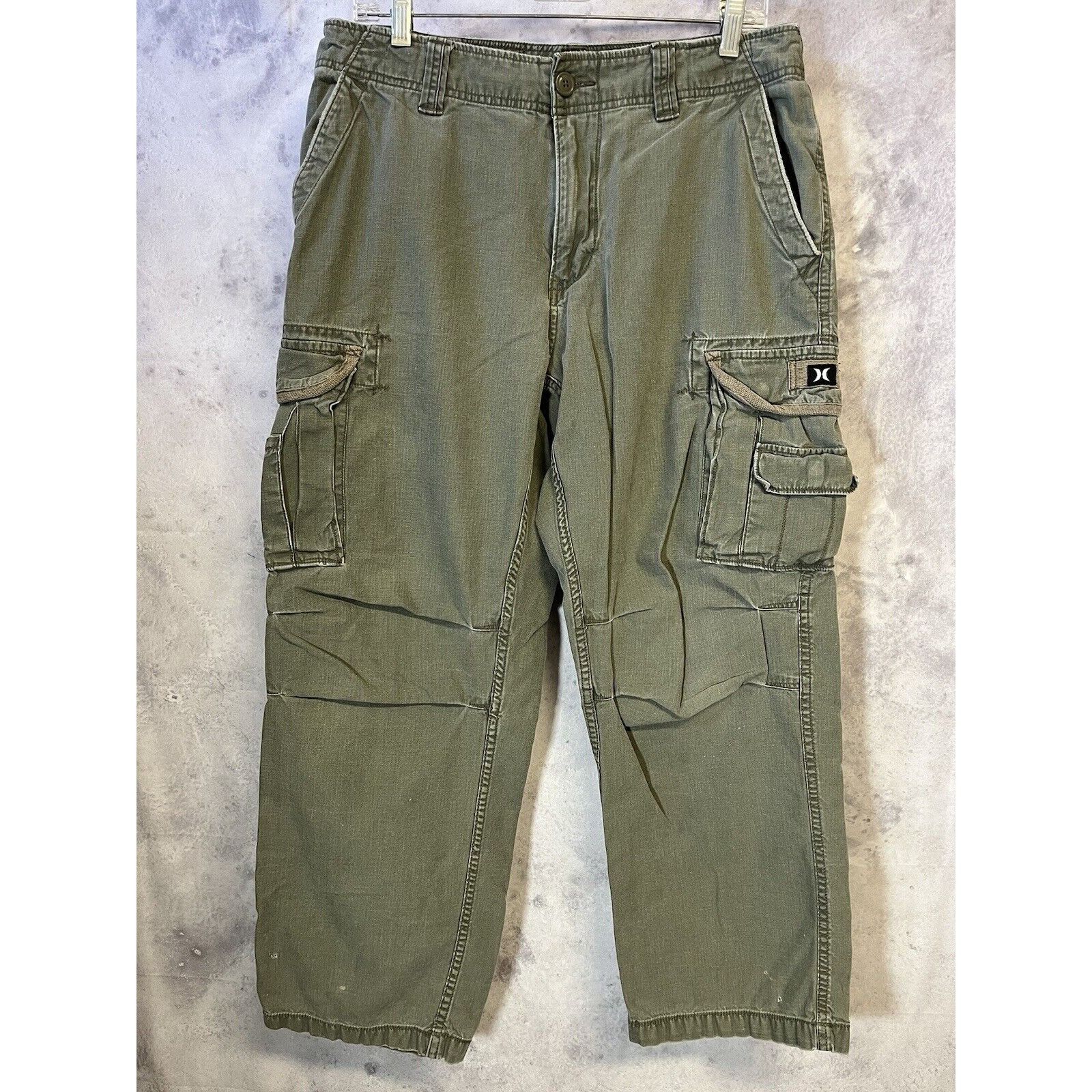 Vintage HURLEY Cargo Pants Sage Green Mens 32 x 30 | Grailed