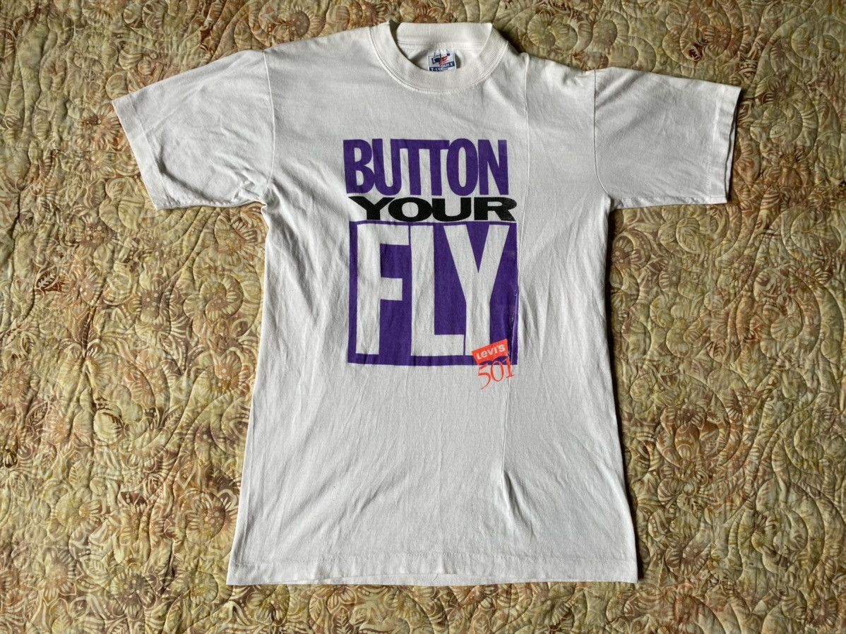 Vintage Vtg 90s Levi’s 501 button your fly campaign shirt Sz M | Grailed