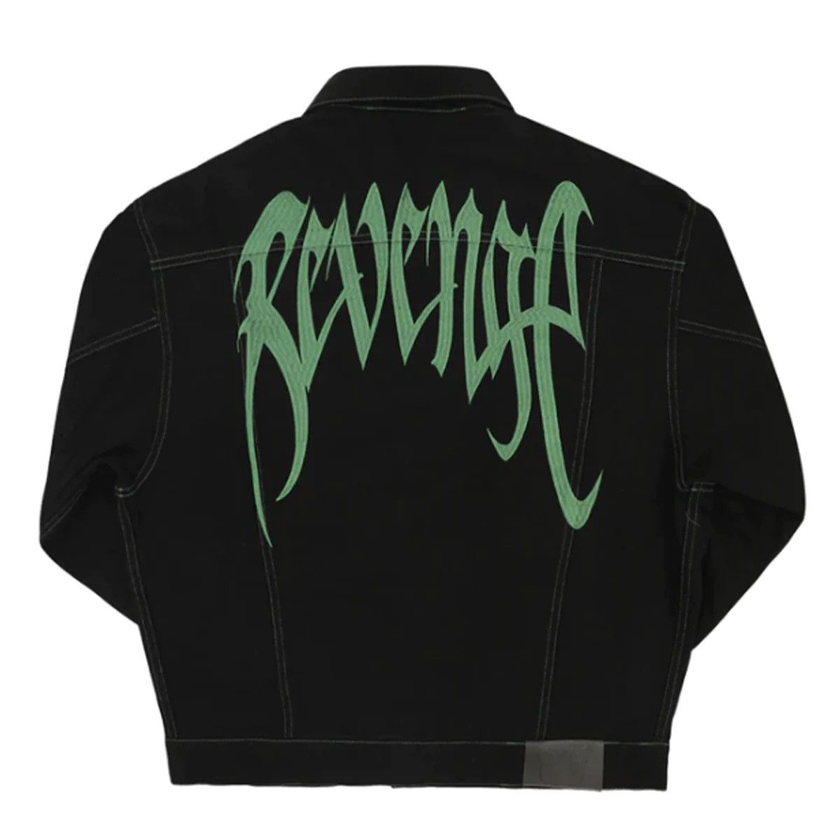 Revenge Revenge Green Denim Embroidered Jacket | Grailed
