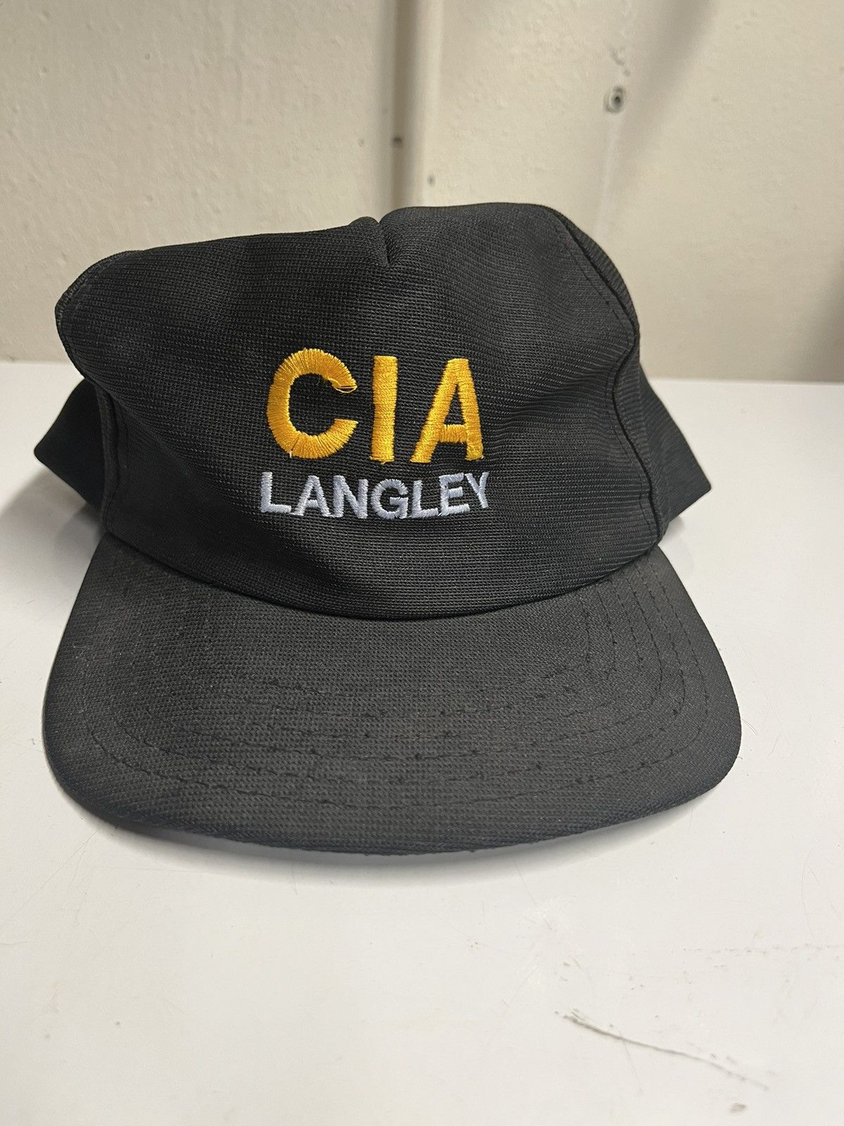 Vintage Vtg CIA Langley Navy Blue Embroidered Snapback Hat USA | Grailed