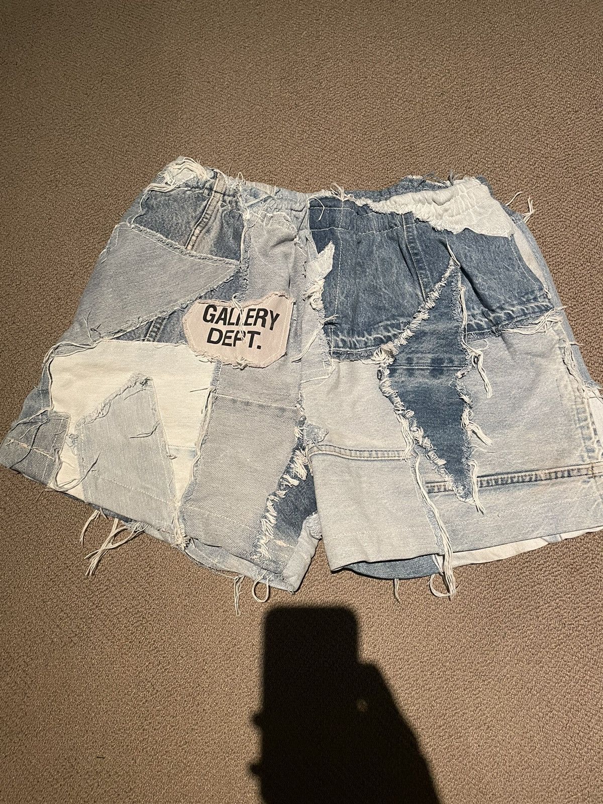 Gallery Dept. Gallery Dept patchwork denim zuma shorts | Grailed