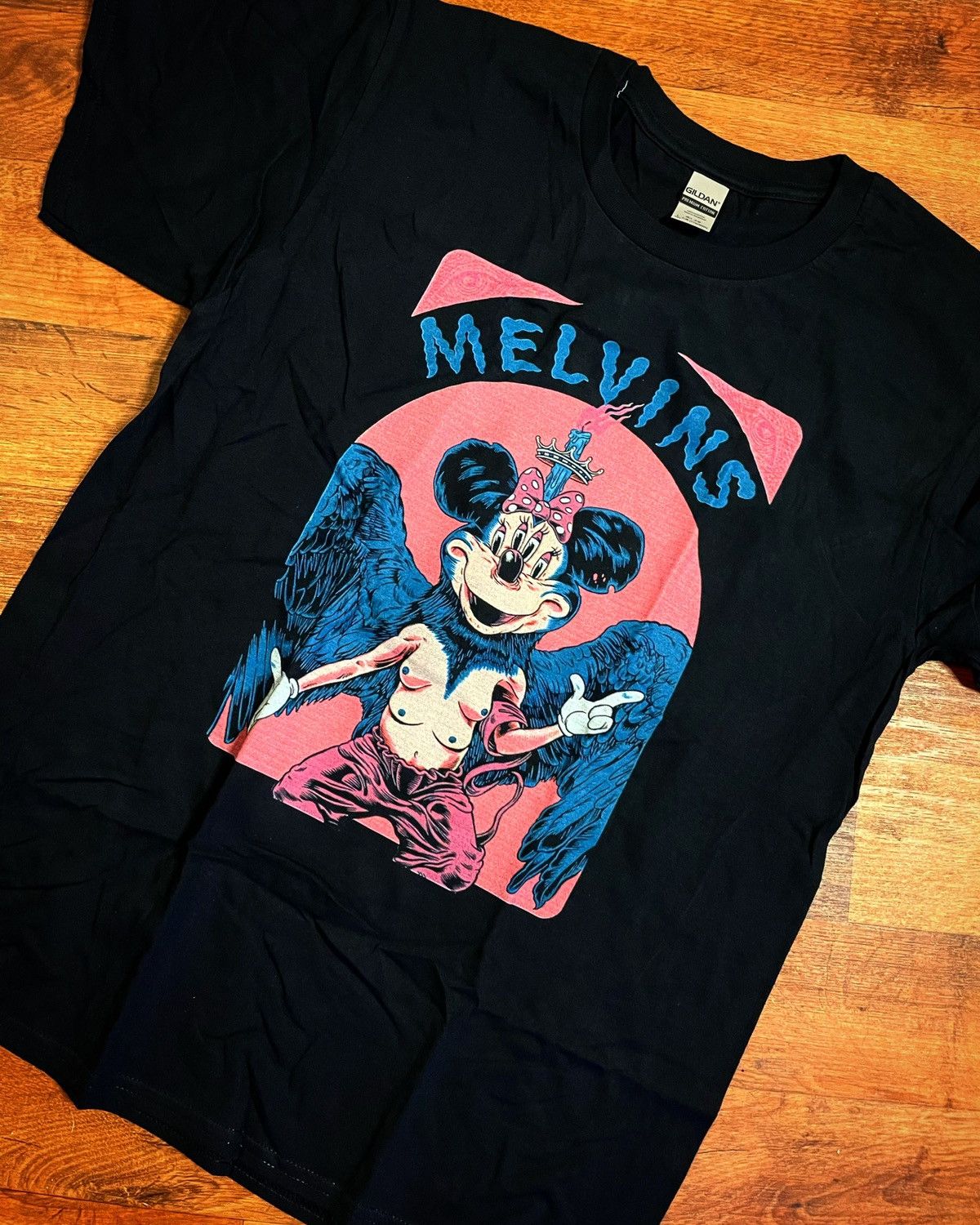 Band Tees × Mickey Mouse MELVINS Satanic Mickey Mouse T-shirt (New /Never Worn!) | Grailed