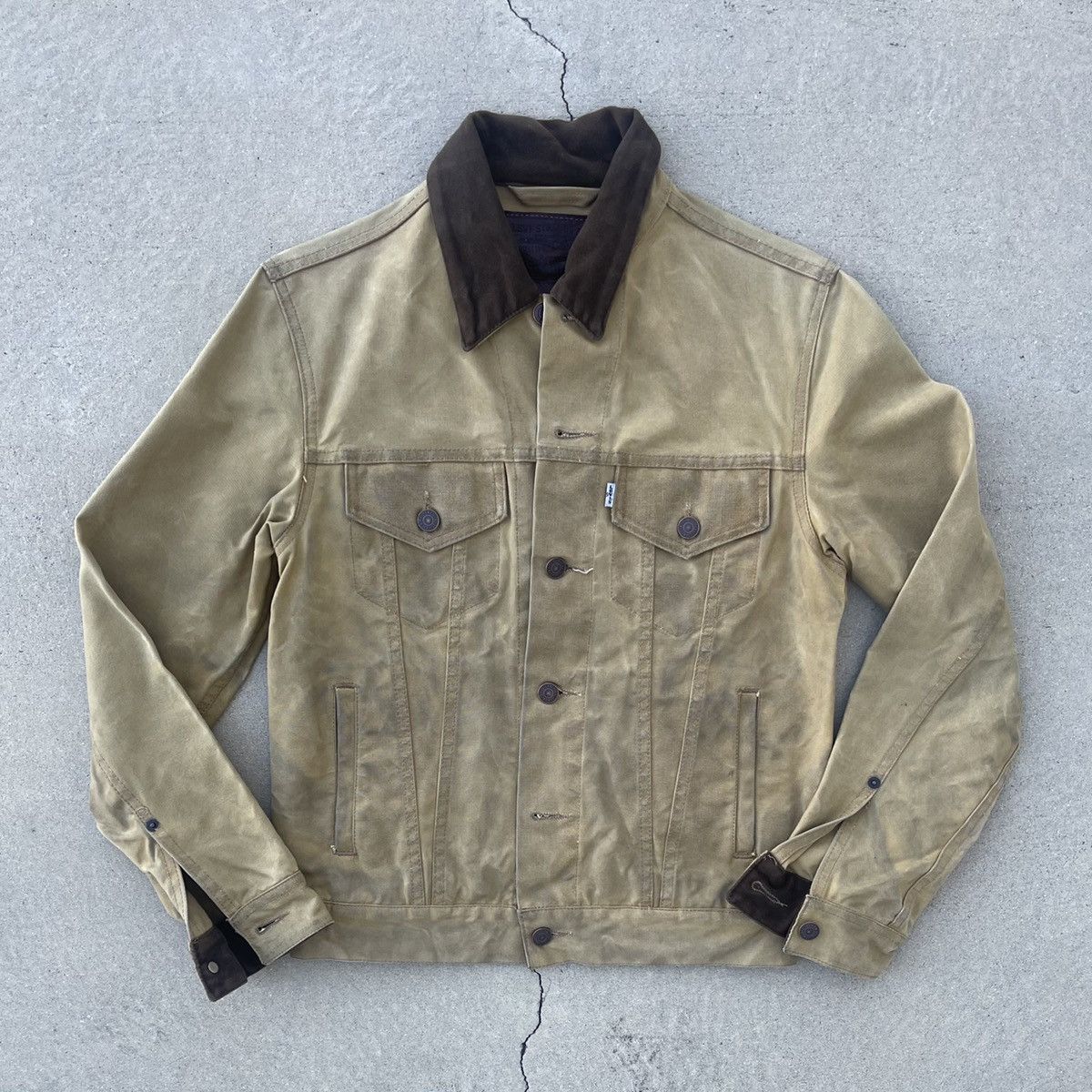 Vintage Vintage Levi’s Filson Waxed Canvas Trucker Jacket S/M | Grailed