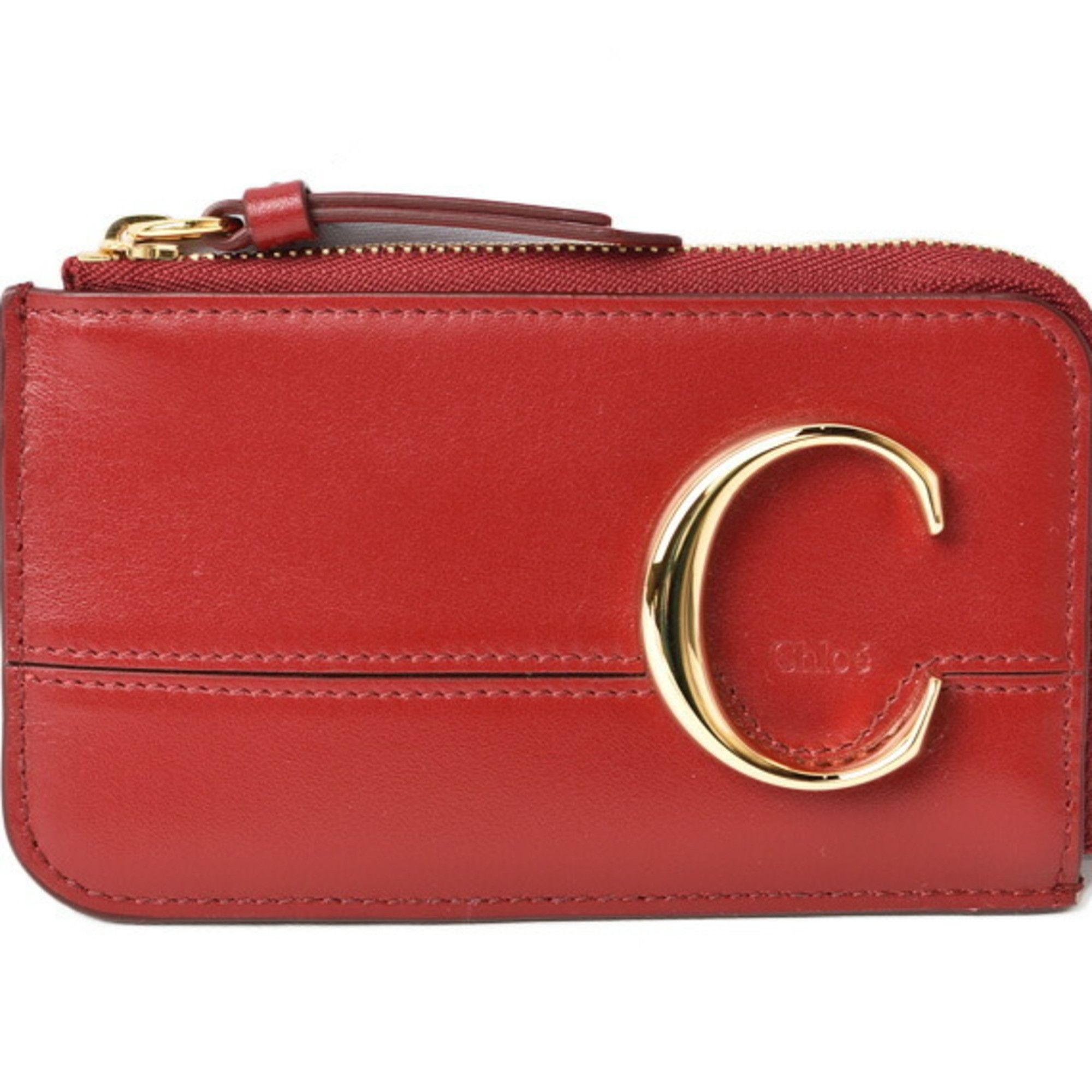 Chloe Chloé Chloe Wallet Coin Case Card Pouch CHLOE C Sea Red | Grailed