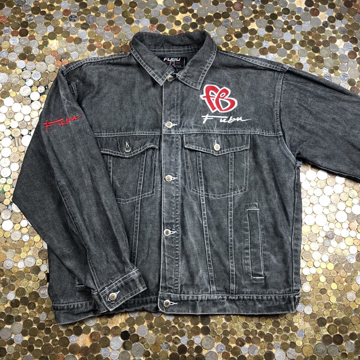 Vintage Fubu Vintage 90s Denim jeans Jacket | Grailed