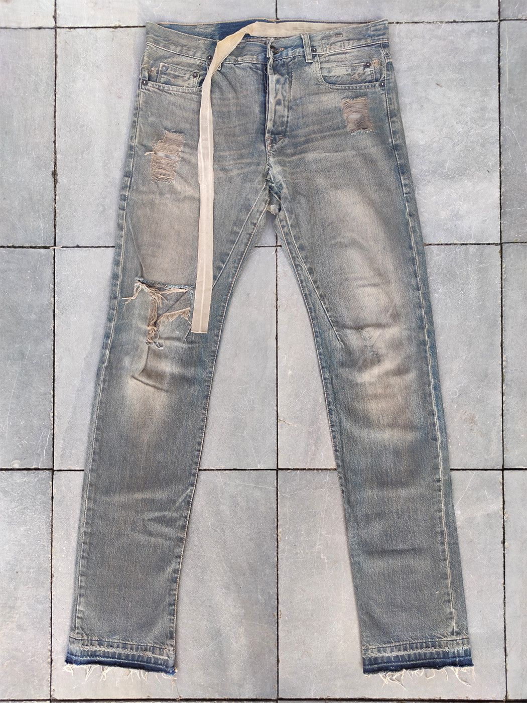 Rick Owens Olmar and Mirta 2007 Distressed Denim | Grailed