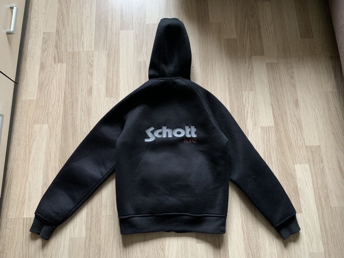 Schott × Streetwear × Vintage Schott fleece hoodie jacket vintage | Grailed