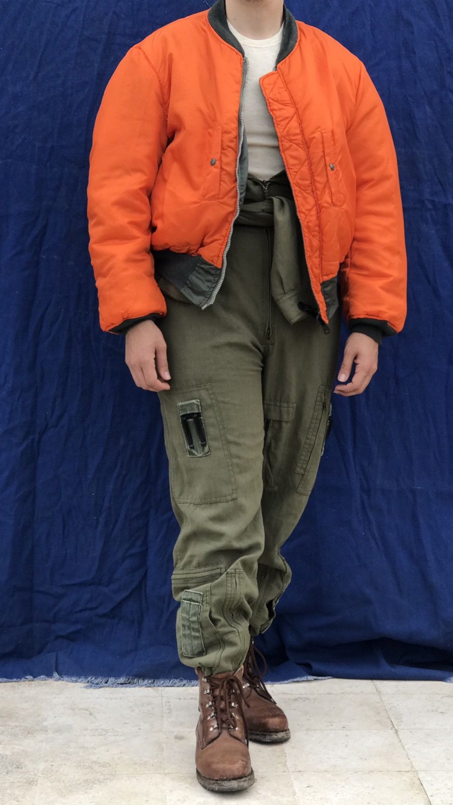 Usaf Genuine military issued US ARMY nylon bomber | Grailed