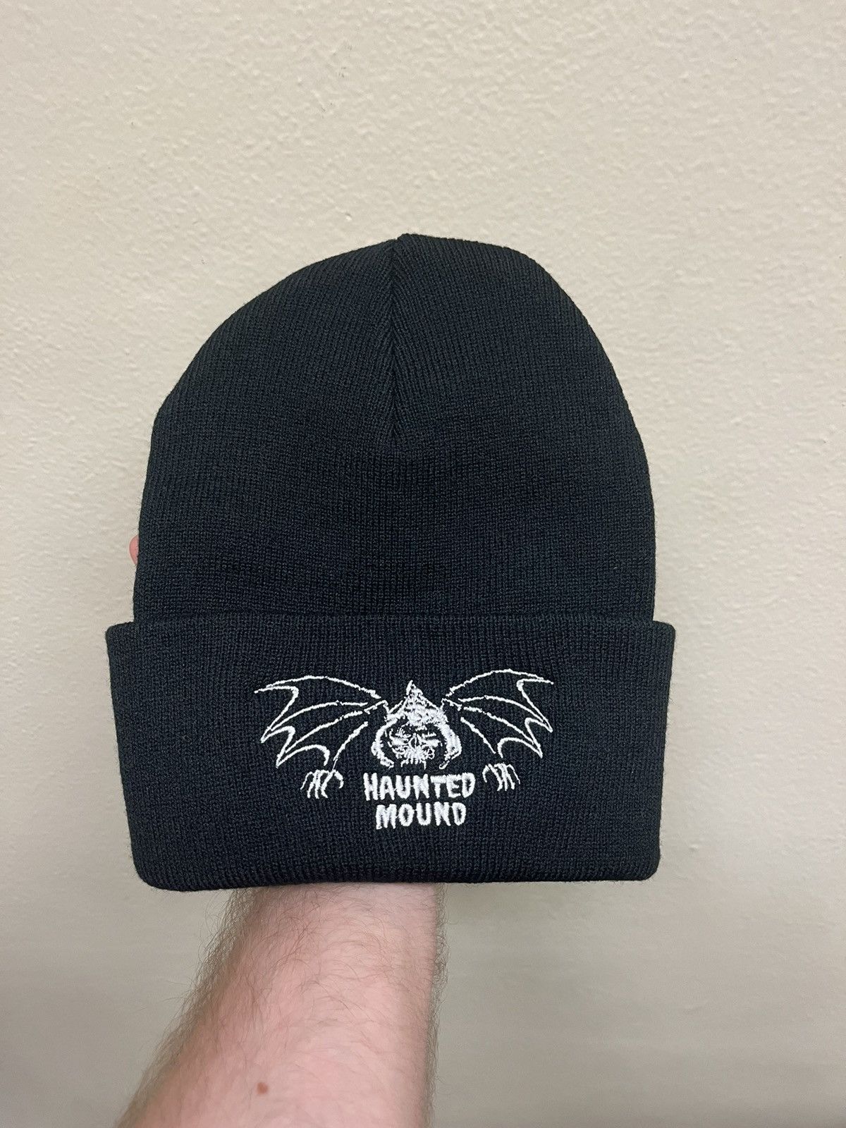 Drain Gang × Haunted Mound Sematary Haunted Mound Reapers Beanie Black ...