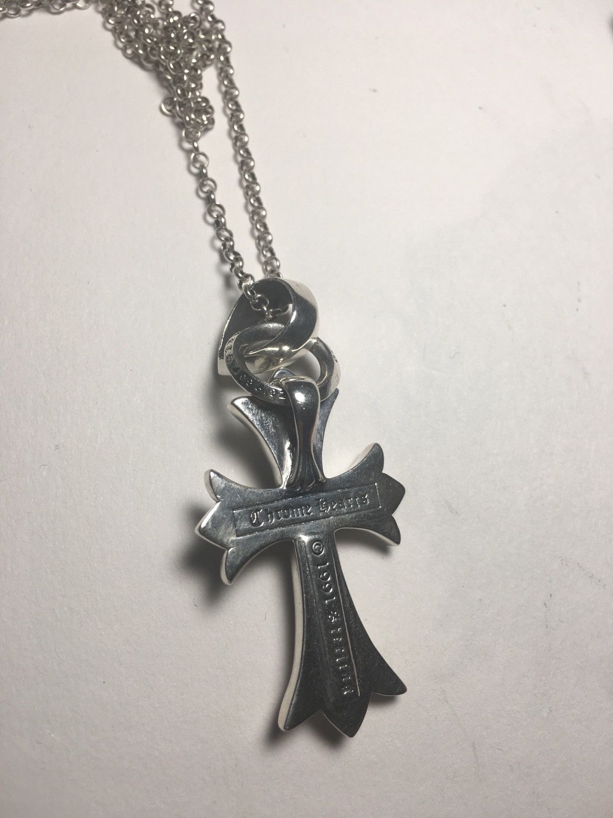 Chrome Hearts Chrome Heart Cross Necklace | Grailed