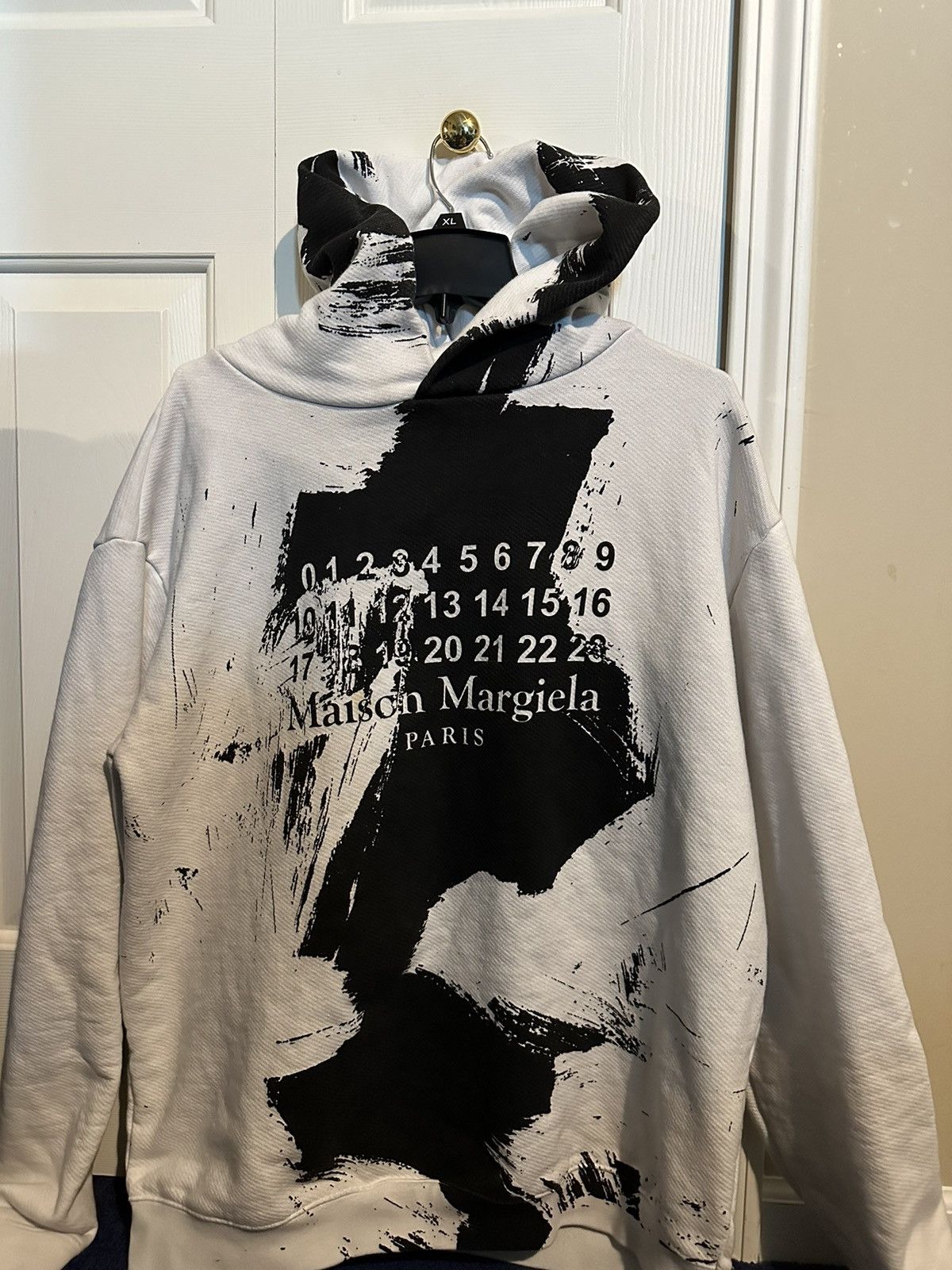 Maison Margiela Martin Maison Margiela paint splatter hoodie | Grailed