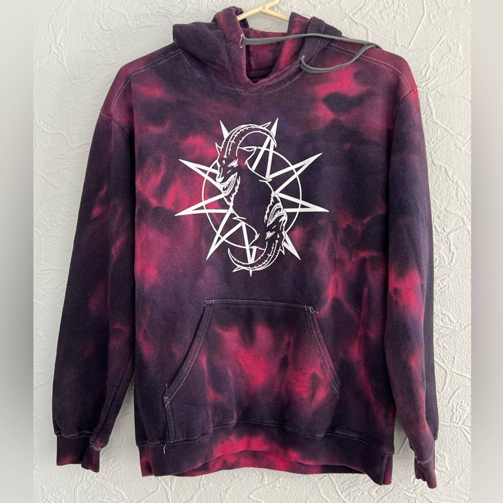 Gildan Vintage Slipknot Iowa Goat Tye Die Hoodie BAND MERCH RARE | Grailed